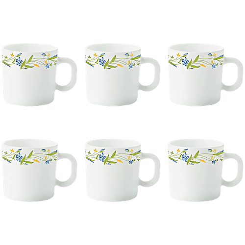 Buy Larah by Borosil Cripper Opalware Mug - White Online at Best Price ...