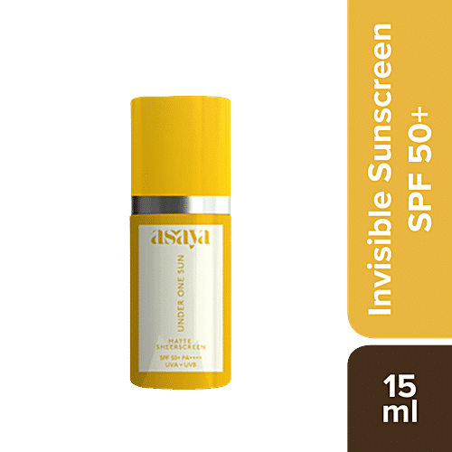 Buy Asaya Under One Sun Matte Sheer Sunscreen - SPF 50 PA+++ Online at ...