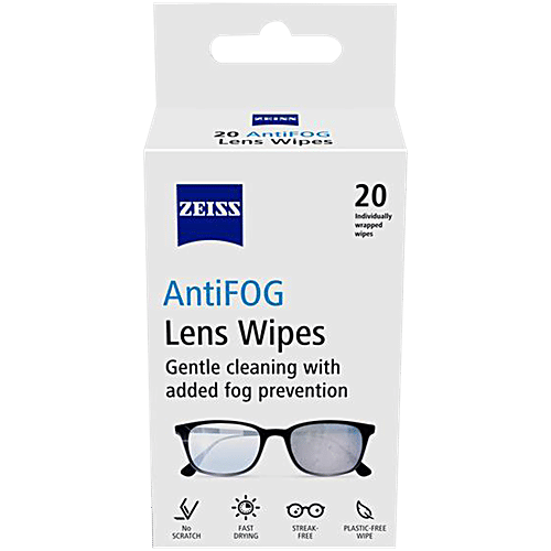Buy Zeiss Antifog Lens Wipes - Gentle Cleaning With Added Fog ...
