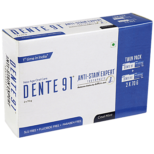 Buy Dente91 Anti-Stain Expert Toothpaste - Cool Mint Online at Best ...