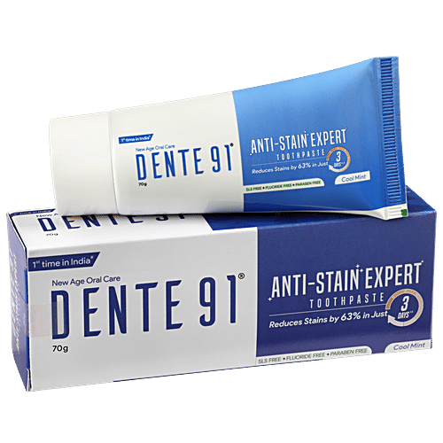 Buy Dente91 Anti-Stain Expert Toothpaste - Cool Mint Online at Best ...