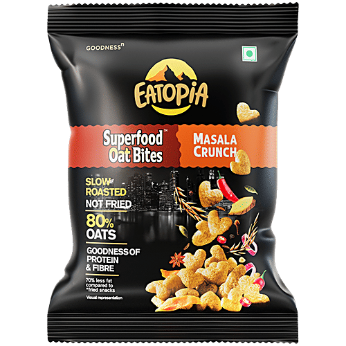 Buy Eatopia Superfood Oat Bites - Masala Crunch Online at Best Price of ...