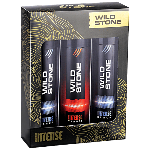 Buy Wild Stone Intense Body Perfume Gift Box - Black & Trance Online at ...