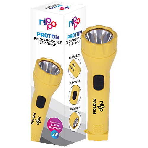 Buy Nippo Proton Rechargeable LED Torch - 2 W Online at Best Price of Rs 300 - bigbasket