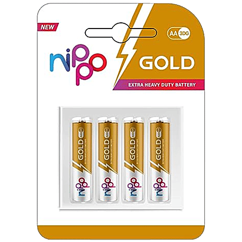 Buy Nippo Gold AA 3 DG Extra Heavy Duty Battery Online at Best Price of Rs 49 - bigbasket