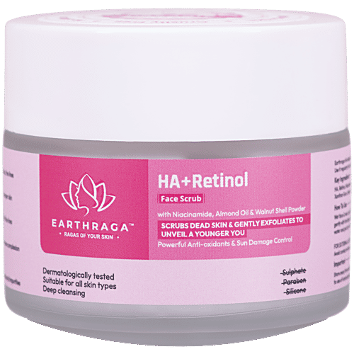 Buy Earthraga HA & Retinol Face Scrub Online at Best Price of Rs null ...