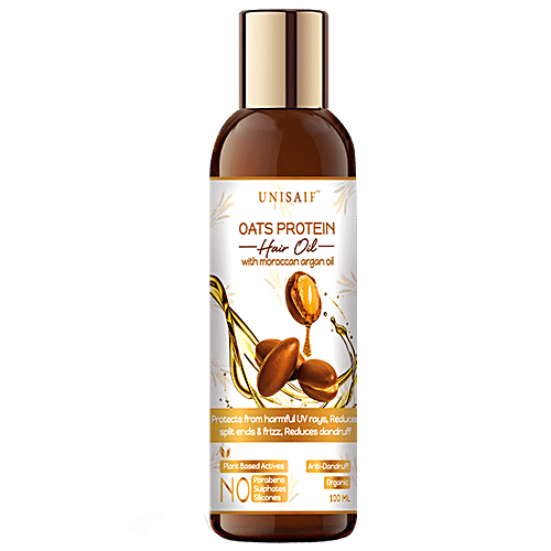 Buy Unisaif Oats Protein Hair Oil - With Moroccan Argan Oil Online at ...