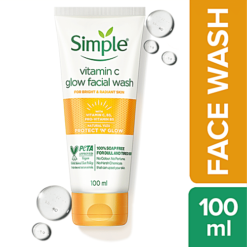 Buy Simple Protect 'N' Glow Vitamin C Glow Facial Wash Online at Best ...
