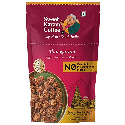 Buy Sweet Karam Coffee Manogaram - Jaggery Coated, Small Online at Best ...