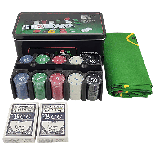 Buy Urban Fest Casino Style 200 Pcs Poker Chips Set Holdem Poker Game ...