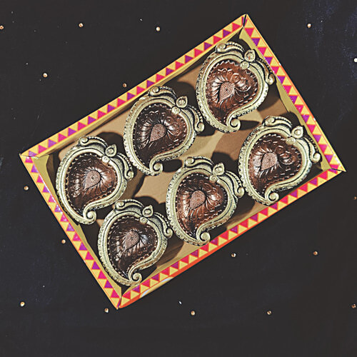 Buy House of Festivals Diya Clay/Mitti/Terracotta Diya - Ambi Shape ...