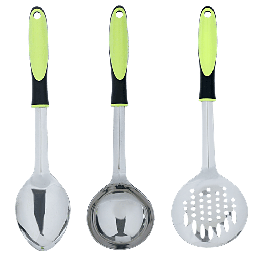 Buy Anjali Olive Serving Ladles - Frying Ladle, Serving Spoon, Curry ...