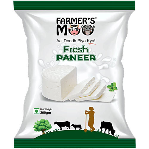 Buy Farmer's Moo Fresh Paneer Online at Best Price of Rs 90 - bigbasket