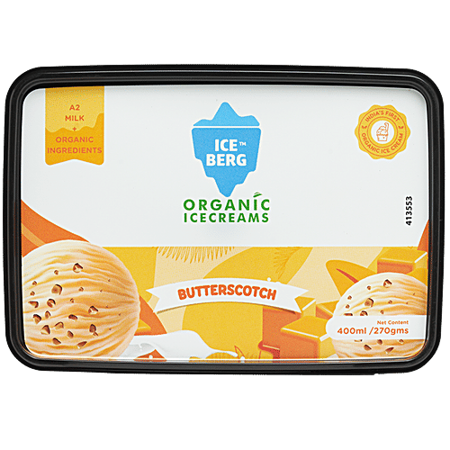Buy Ice Berg Butterscotch Organic Ice Cream Online at Best Price of Rs ...