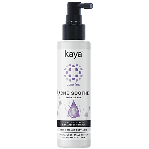 Buy Kaya Acne Soothe Body Spray - 2& Salicylic Acid & 1% Arnica Extract ...