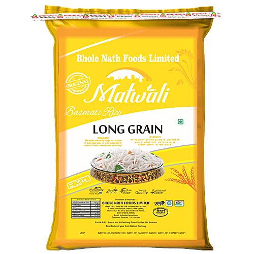 Buy Matwali Long Grain Basmati Rice Online at Best Price of Rs null ...