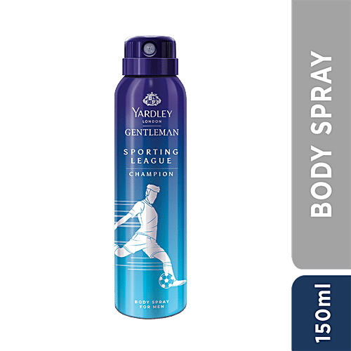 Buy Yardley London Gentleman Sporting League Body Spray - Champion, For ...