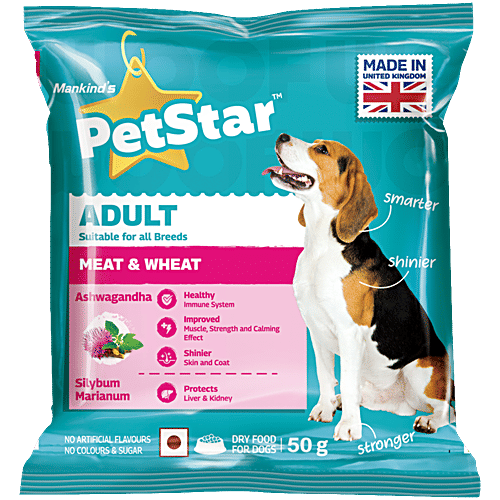 Buy Mankind’s Petstar Dry Pet Food - Meat & Wheat, For Adult Dogs ...