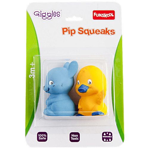 Buy Giggles Pip Squeaks - Multicolour, Animal Squeakers, Natural ...