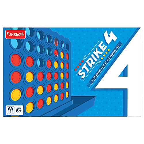 Buy Funskool Strike 4 - Classic Disc Dropping Game, 2 Players, 6+ Above ...