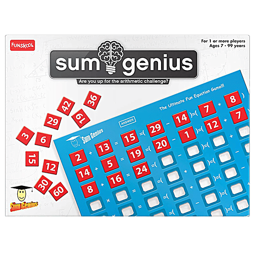 Buy Funskool Sum Genius - Maths, The Ultimate Fun Equation Game Online ...