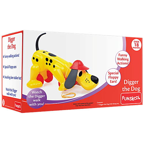 Buy Giggles Digger The Dog - Special Floppy Ear, Pull Along Toy, 18 ...