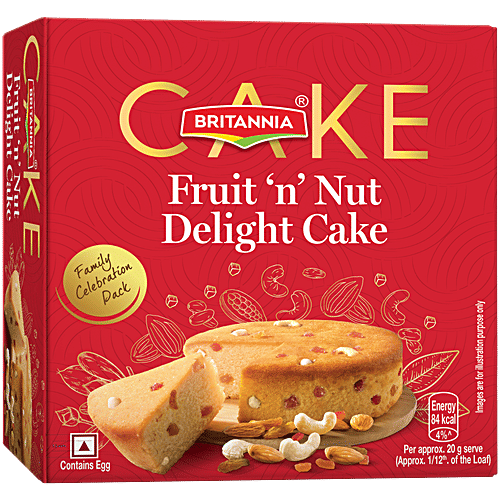 Buy Britannia Season's Greetings - Fruit 'N' Nut Delight Cake Online at ...