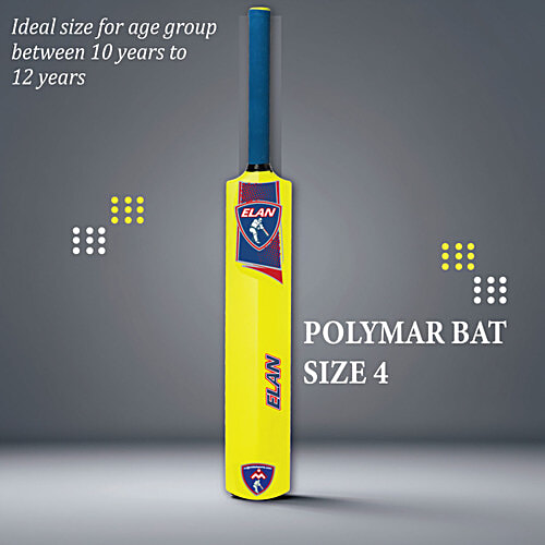 Buy Elan Polymer Youth Cricket Bat - Model Fire Youth, Yellow Online at ...
