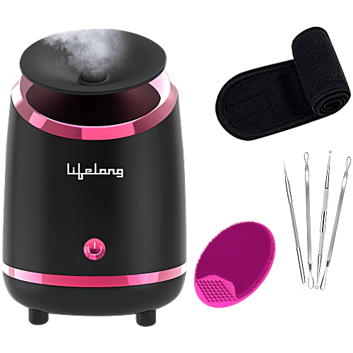 Buy Lifelong Hydrating Facial Steamer - Blackhead Removal Kit, Cleaning ...