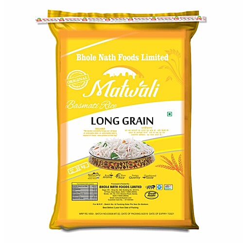Buy Matwali Basmati 1509 Long Grain Rice Online at Best Price of Rs ...