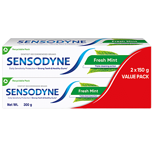 Buy Sensodyne Fresh Mint Sensitive Toothpaste For Daily Sensitivity ...