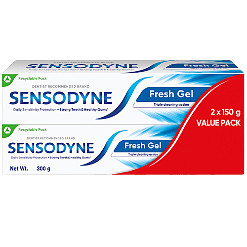 Buy Sensodyne Fresh Gel Sensitive Toothpaste For Daily Sensitivity ...
