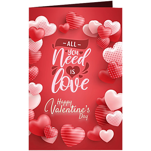 Buy Creative Space Valentines Day Greeting Card - Small, Red, 20 x 1 x ...