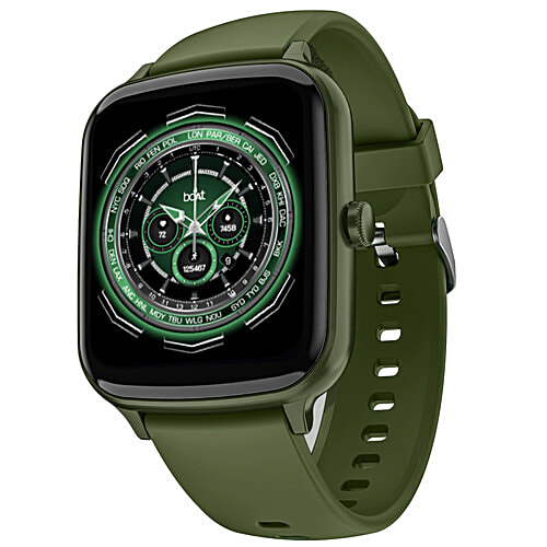 Buy boAt Wave Style Call Smartwatch - Olive Green, 4.29 cm Online at ...