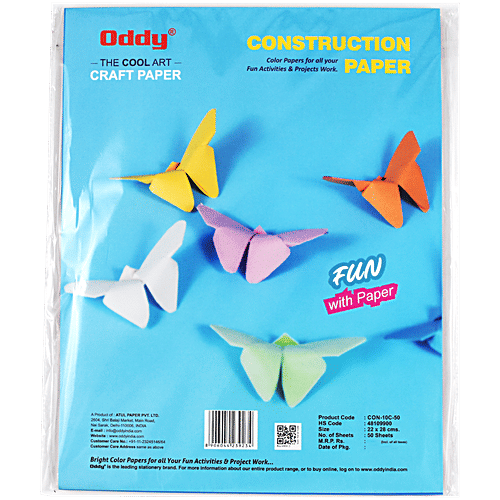 Buy Oddy CON-10C-50 A4 Origami Paper - 5 Pastel Colours Online at Best ...