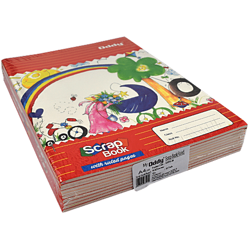 Buy Oddy SBPR-20 A4 Size Scrap Book - 8 Coloured Pastel Sheets Online ...
