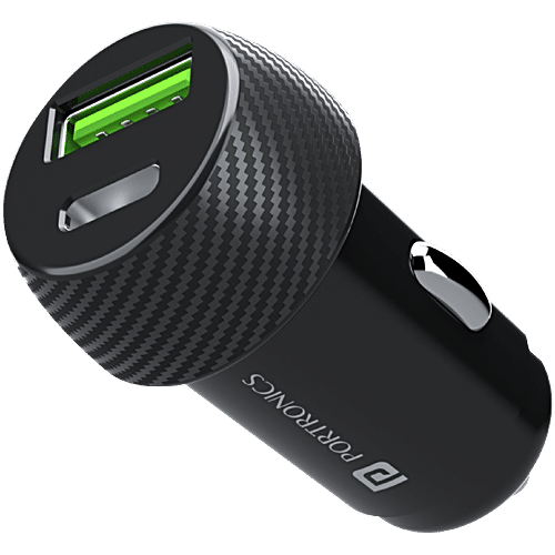 Buy Portronics Car Power 7 Car Charger - With Dual Output, Supports ...