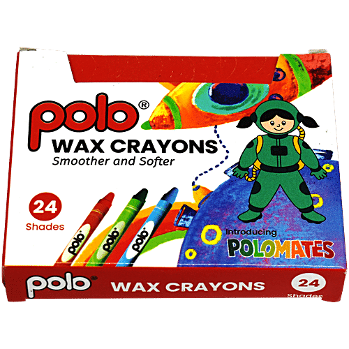 Buy Polo Wax Crayons - 24 Shades Online at Best Price of Rs 30 - bigbasket