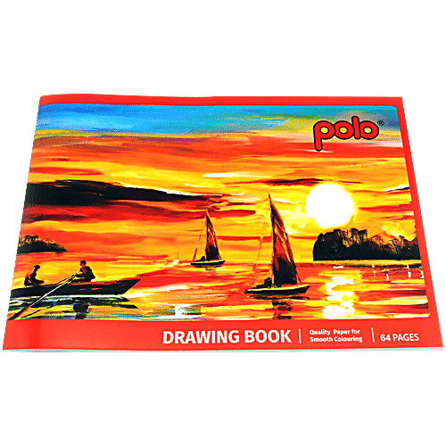 Buy Polo 521049 A4 64 Pages Unruled 100 GSM Drawing Book Online at Best ...