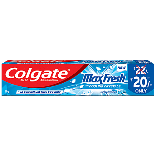 Buy Colgate TOOTHPASTE - MAXFRESH PEPPERMINT ICE 38 G Online at Best ...