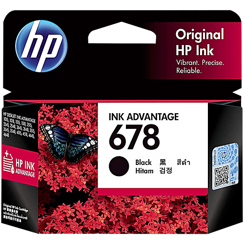 Buy HP 678 Original Ink Advantage Cartridge - Black Online at Best ...