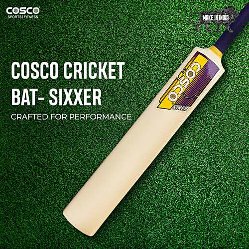 Buy Cosco Cricket Bat Sixer - Plastic, For Tennis Ball Online at Best ...