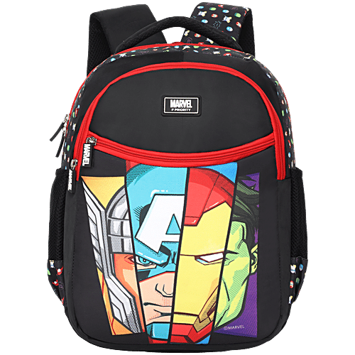 Buy Priority Avengers Printed Kids School Bag/Backpack, Size 40 Cm ...