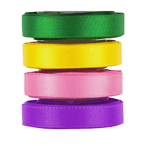 Buy Creative Space Satin Decoration Multi Color Ribbon Roll 7 m ...