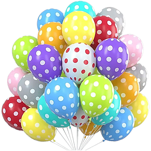 Buy Creative Space Birthday Party Polka Dot Balloon Online at Best ...