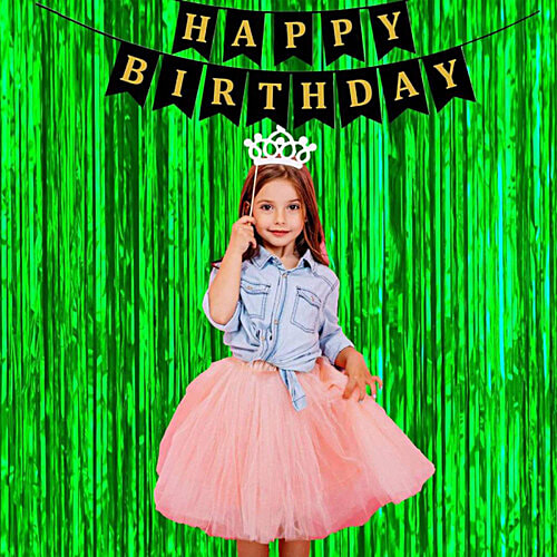 Buy Creative Space Happy Birthday Banner Black & Golden Online at Best ...