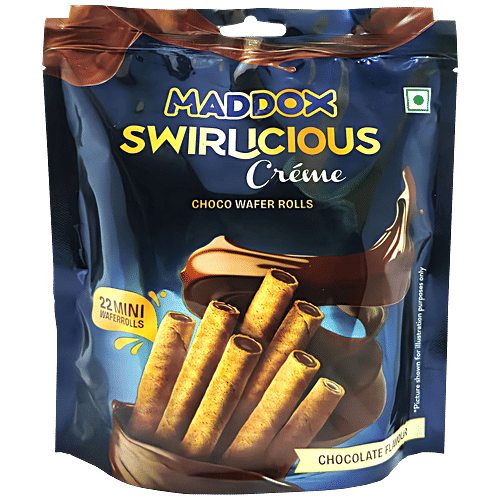 Buy Maddox Swirlicious Creme Chocolate Wafer Rolls - Mini Online at ...