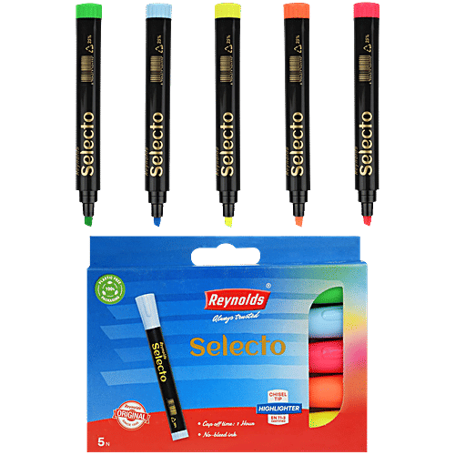 Buy Reynolds Selecto Highlighters - Assorted Colours, Fluorescent Ink ...