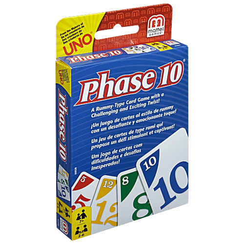 Buy Mattel Games Phase 10 Card Game Online at Best Price of Rs 279 ...