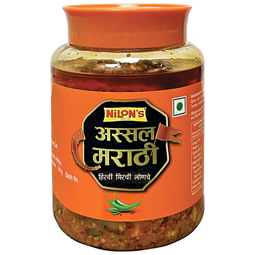 Buy Nilon's Assal Marathi Green Chilli Pickle Online at Best Price of ...